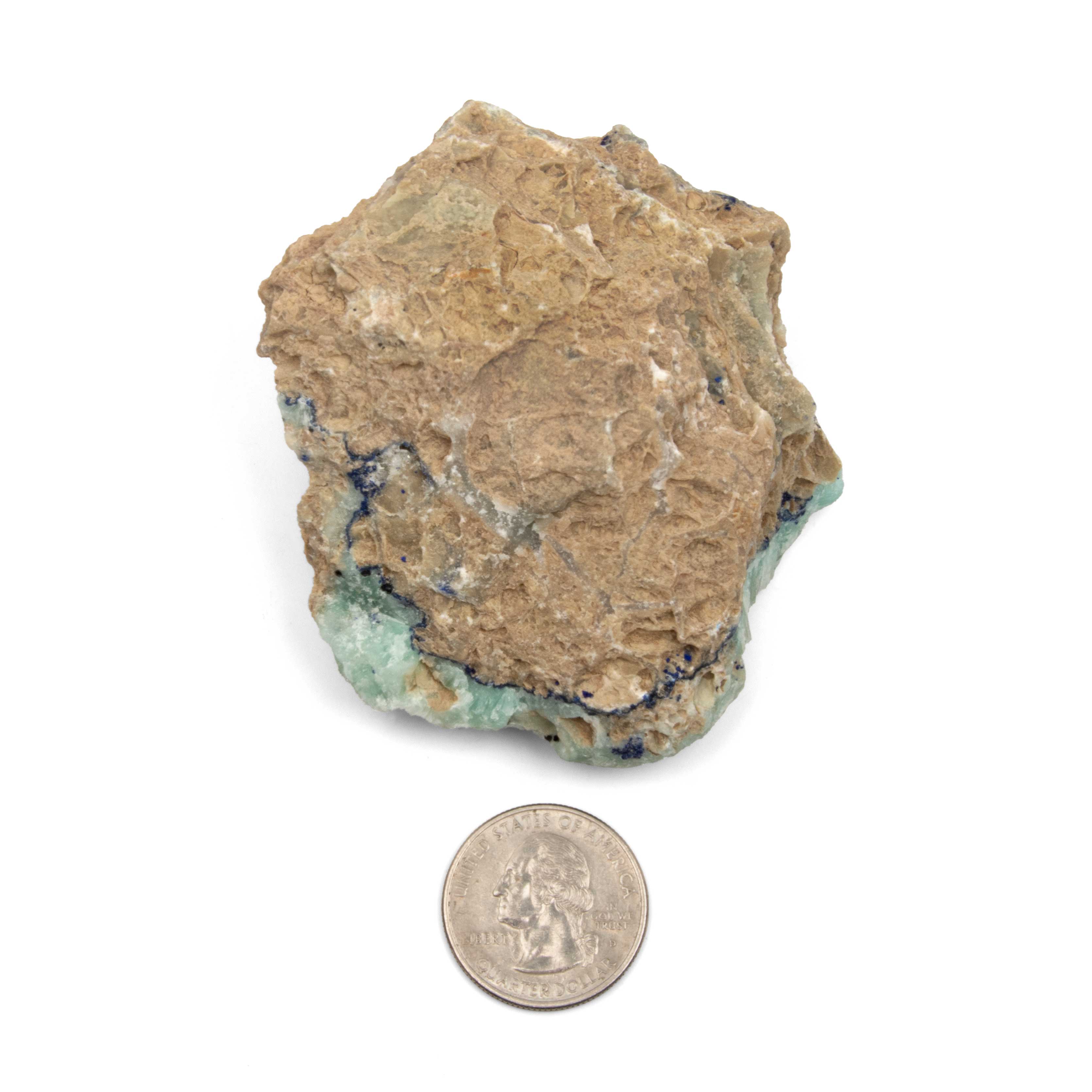 Aragonite w/ Azurite - Blue, Rough – Pink Heart Healing