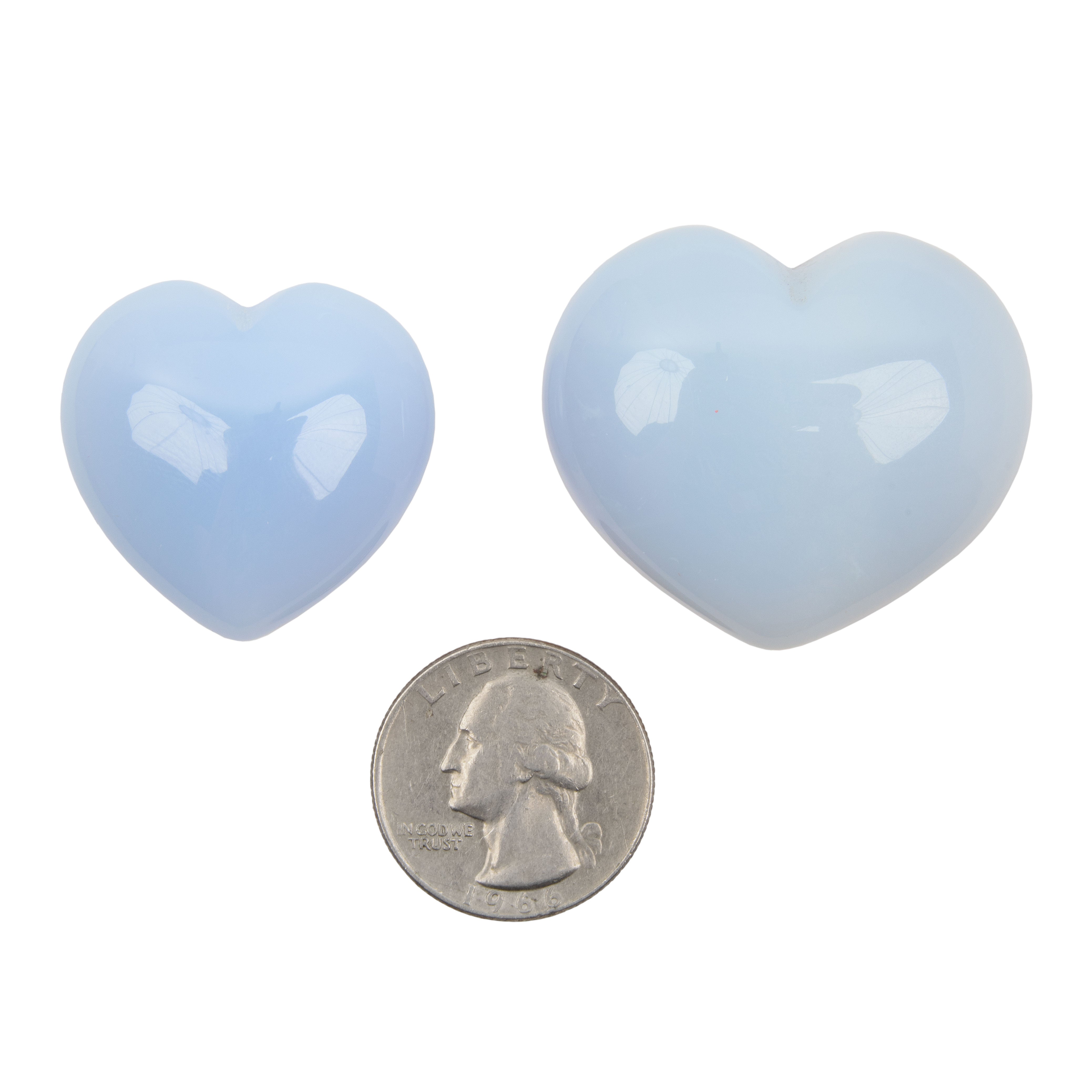 Chalcedony Hearts - Blue, Intuitive Pick – Pink Heart Healing
