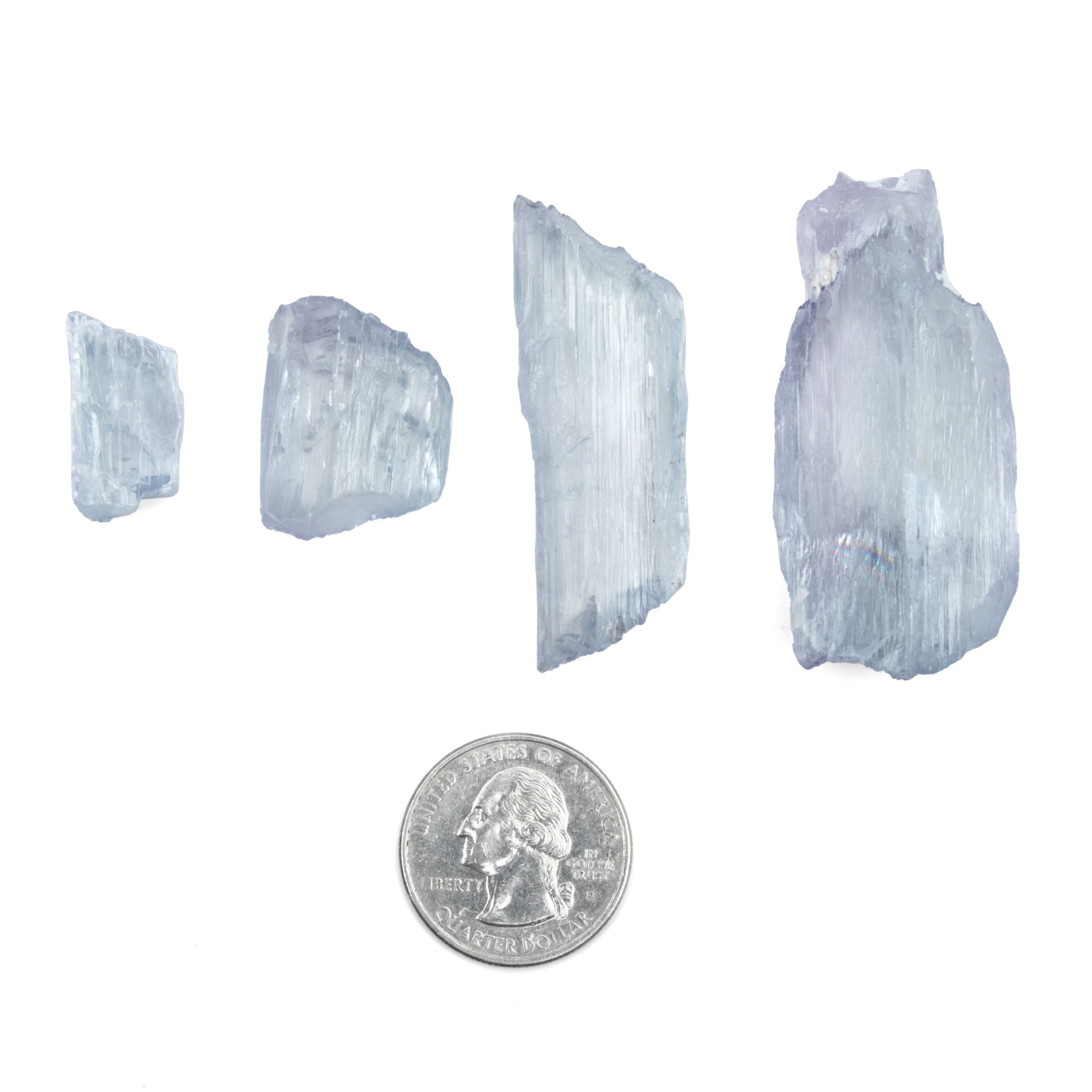 Kunzite (Hiddenite) - Purple/Blue, Rough, A-Grade – Pink Heart Healing