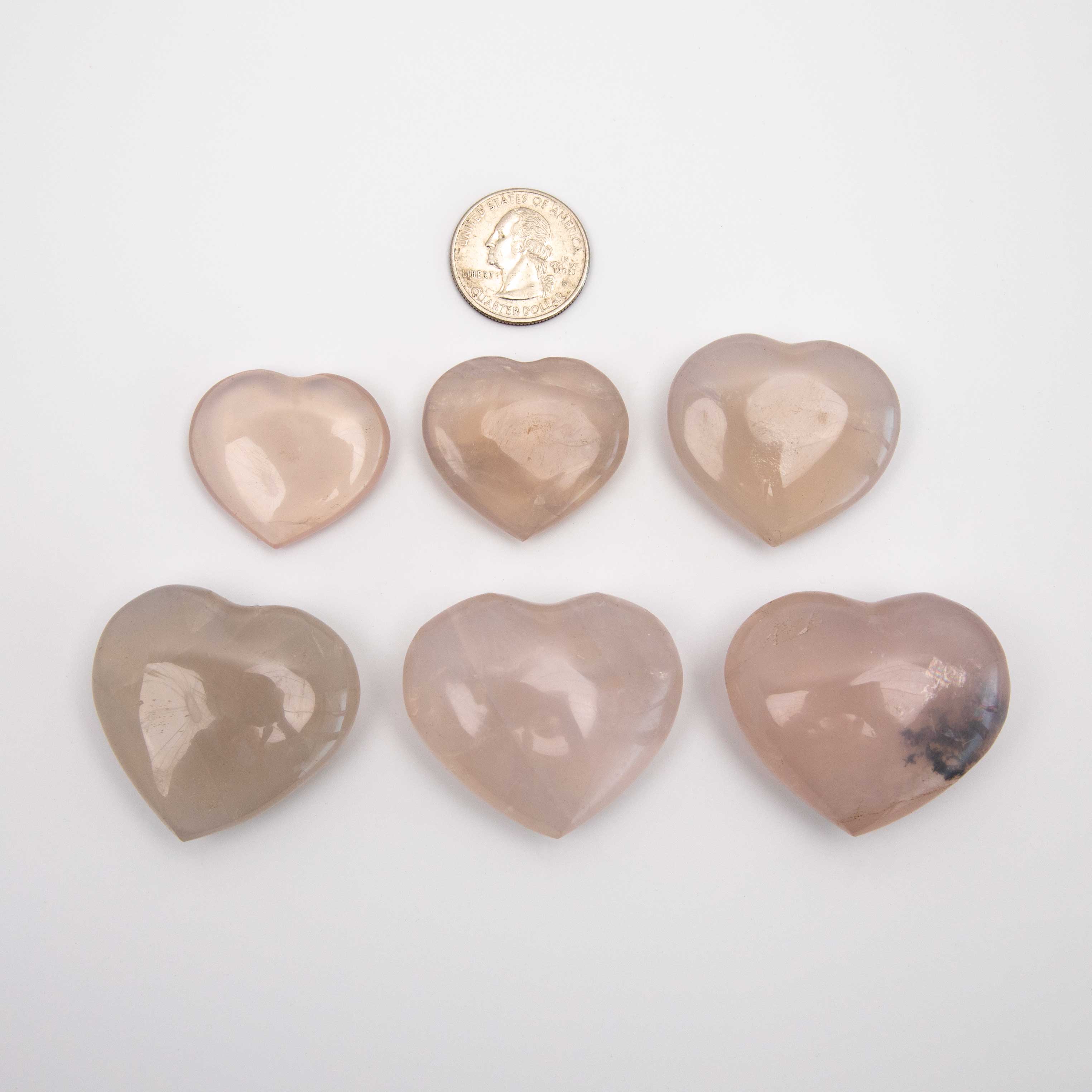 Blue Rose Quartz - Hearts – Pink Heart Healing