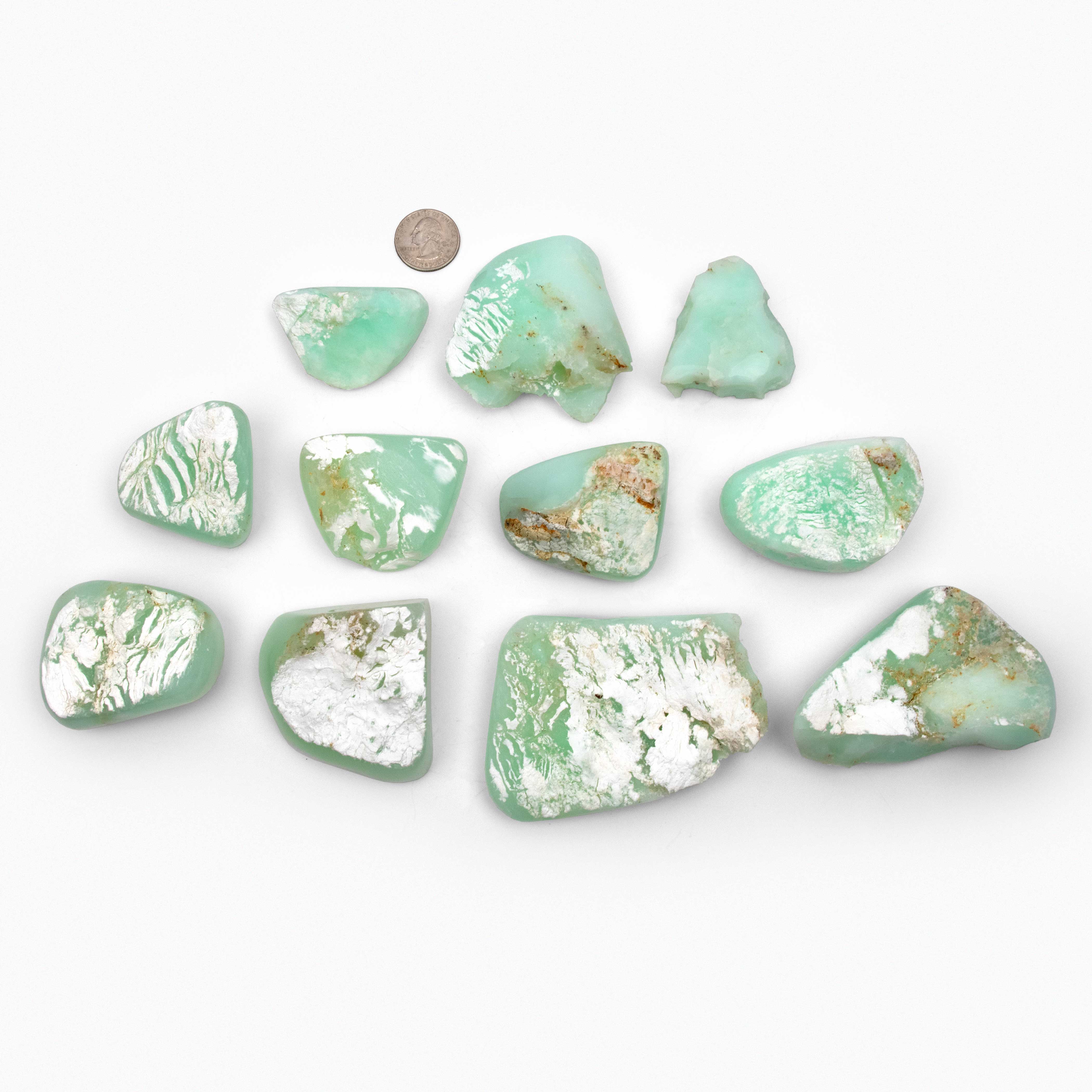 Chrysoprase - Half-Polished Stones – Pink Heart Healing