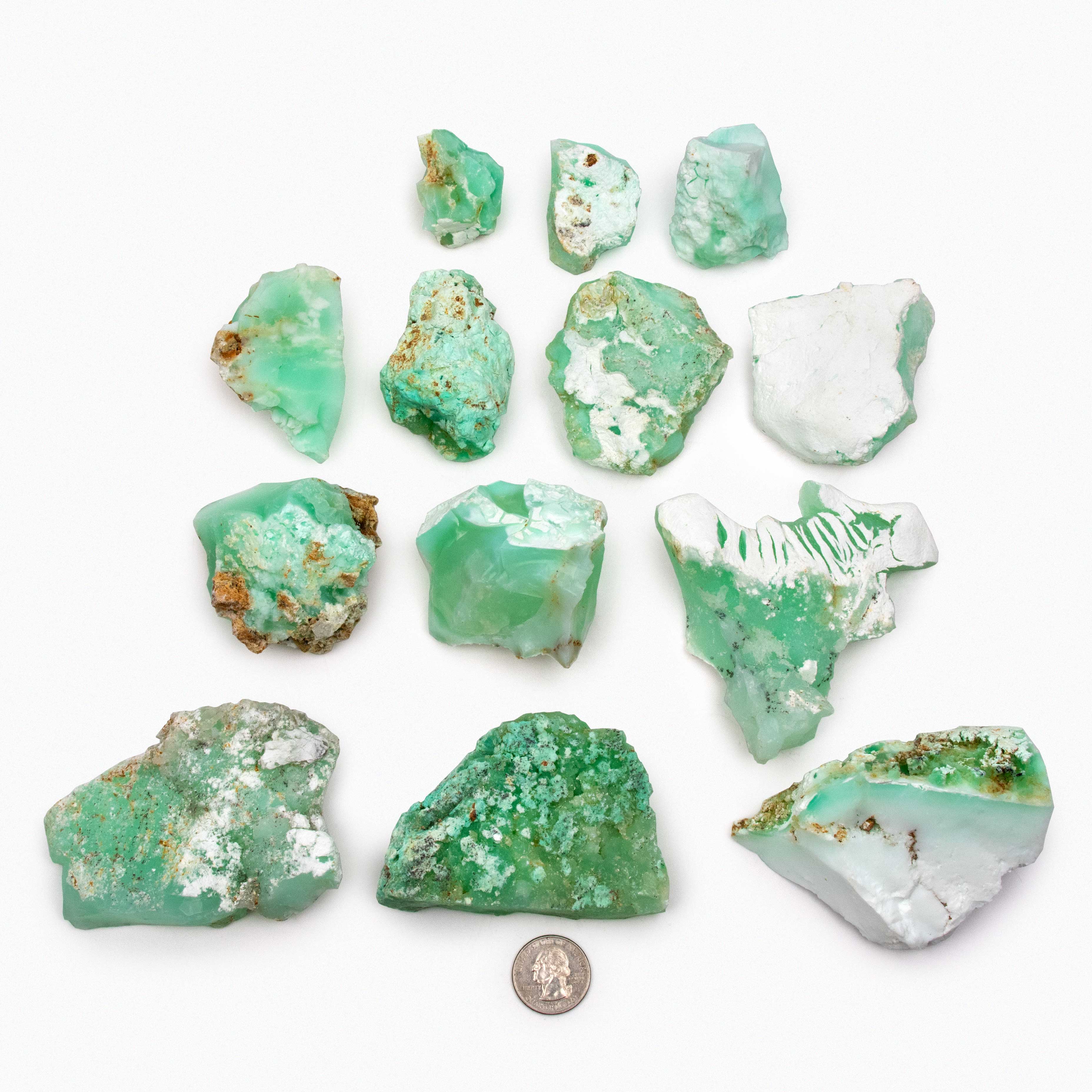 Chrysoprase - A-Grade, Rough Stones – Pink Heart Healing
