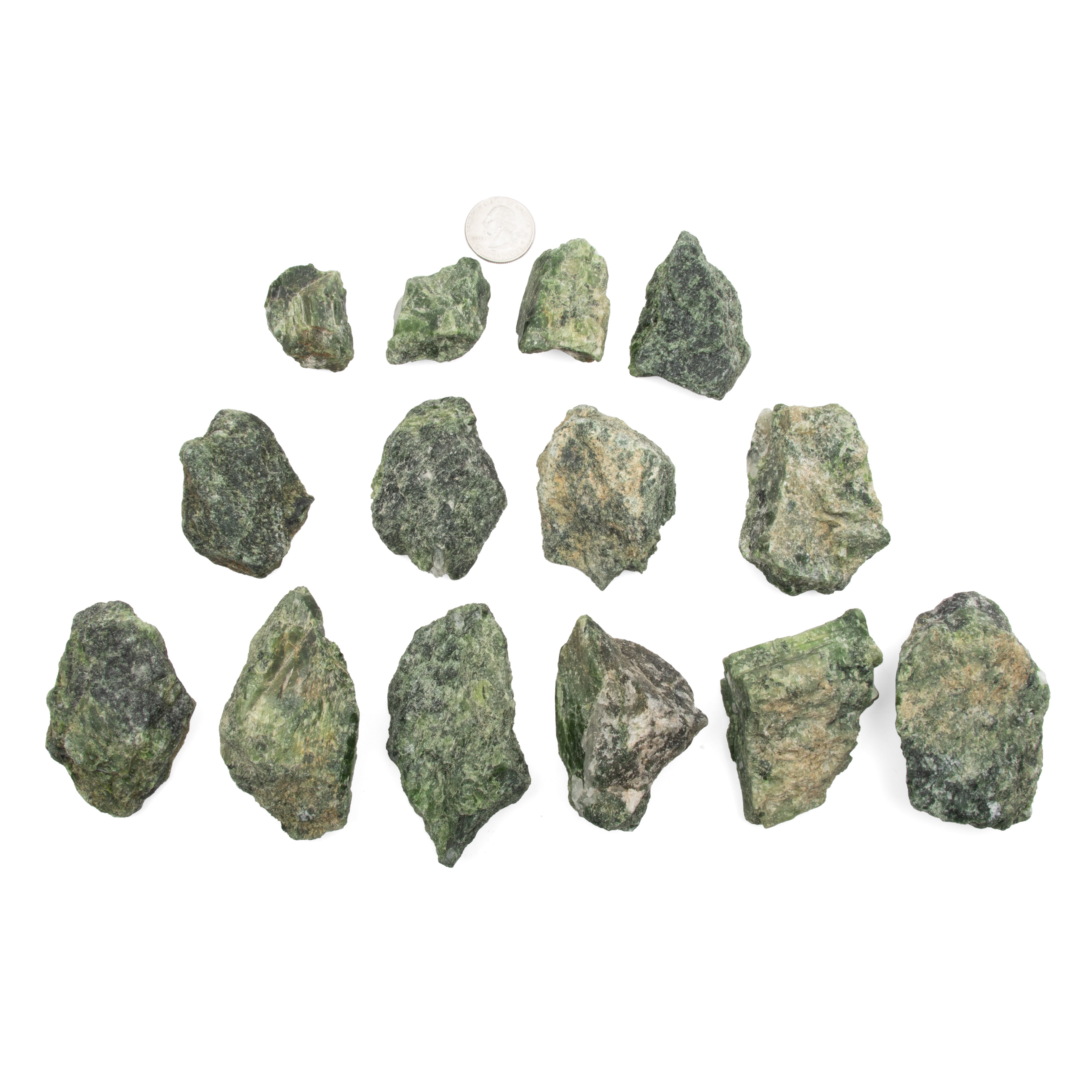 Diopside - Rough Pieces – Pink Heart Healing