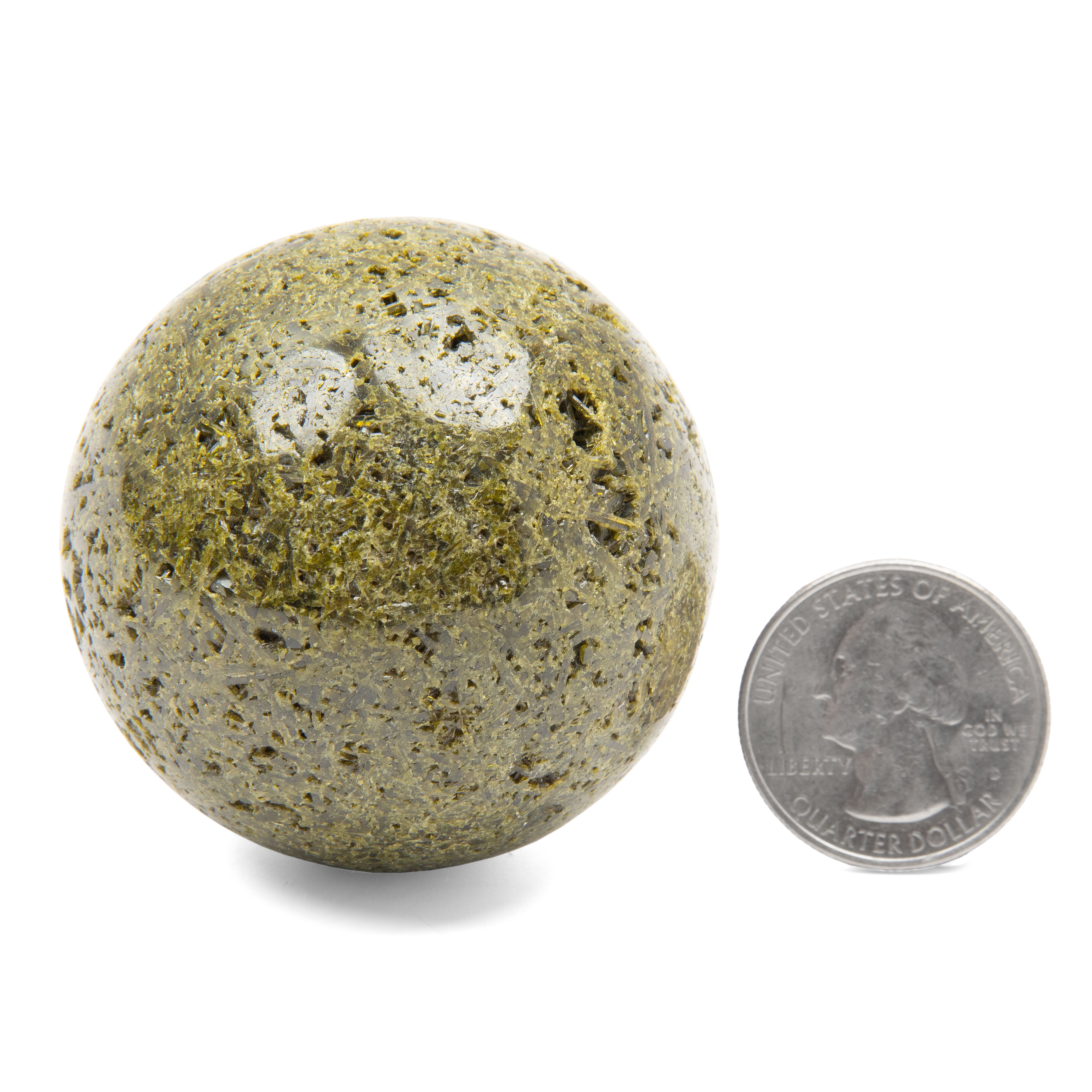 Epidote - Sphere – Pink Heart Healing