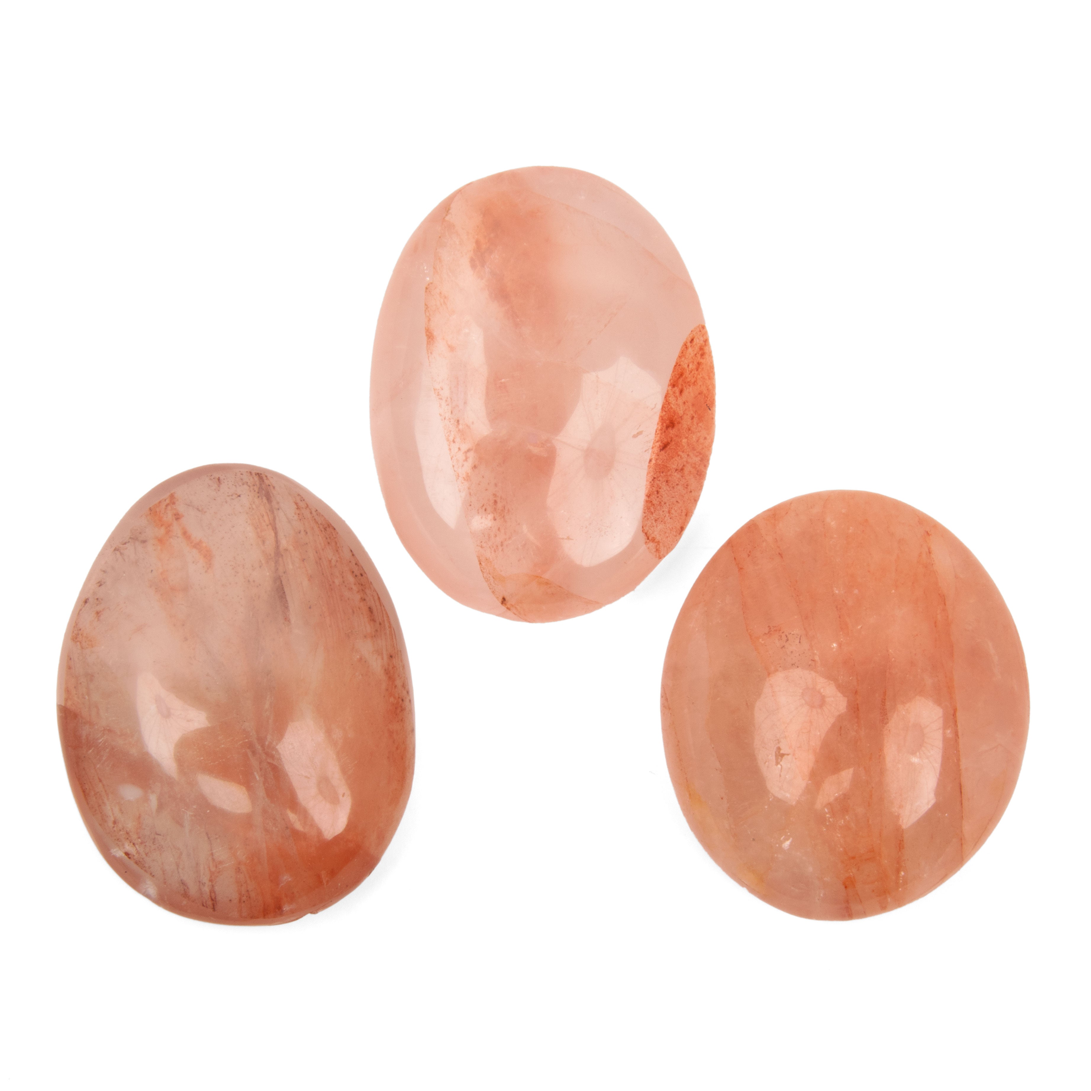 Hematite in Quartz - Palm Stones – Pink Heart Healing