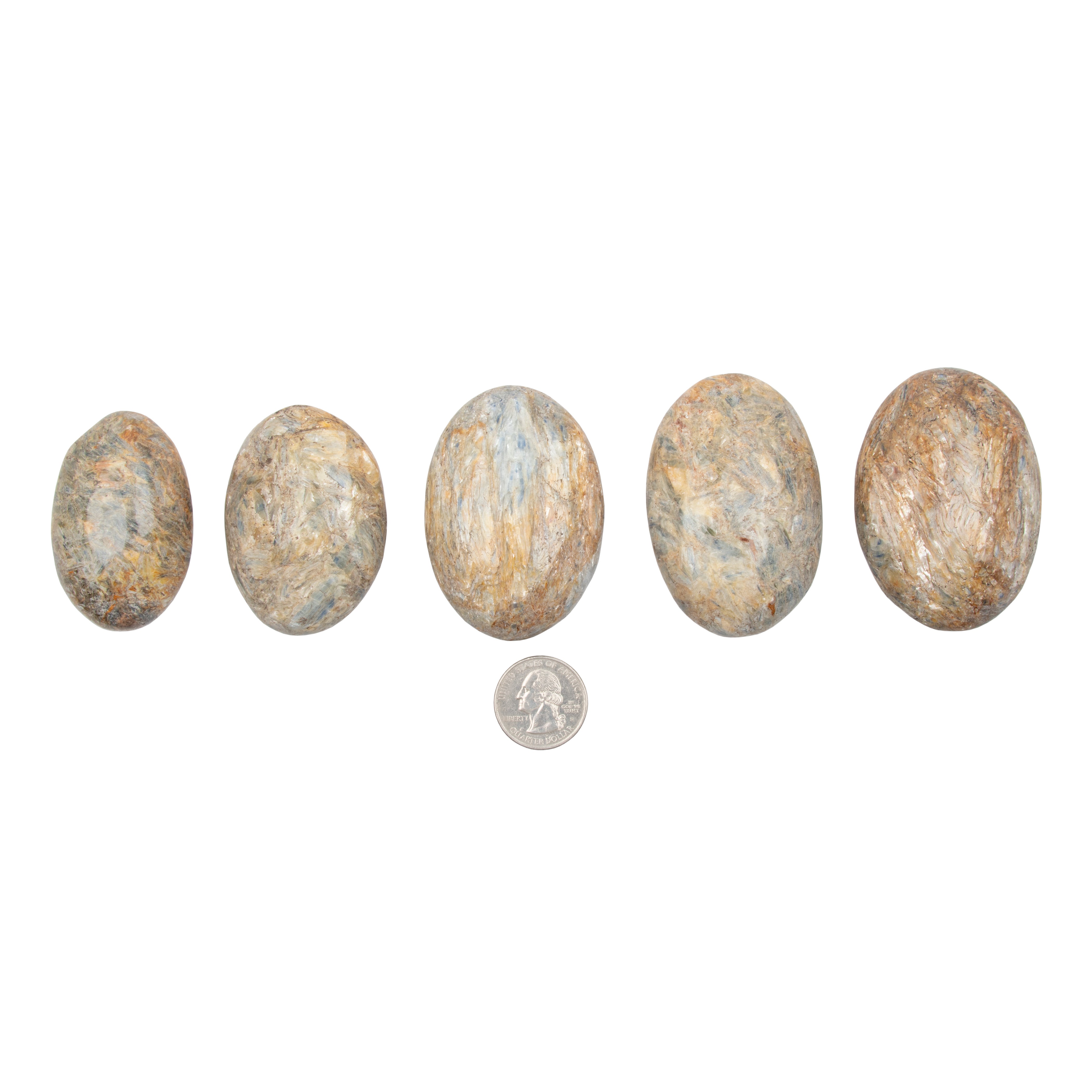 Kyanite - Palm Stones – Pink Heart Healing
