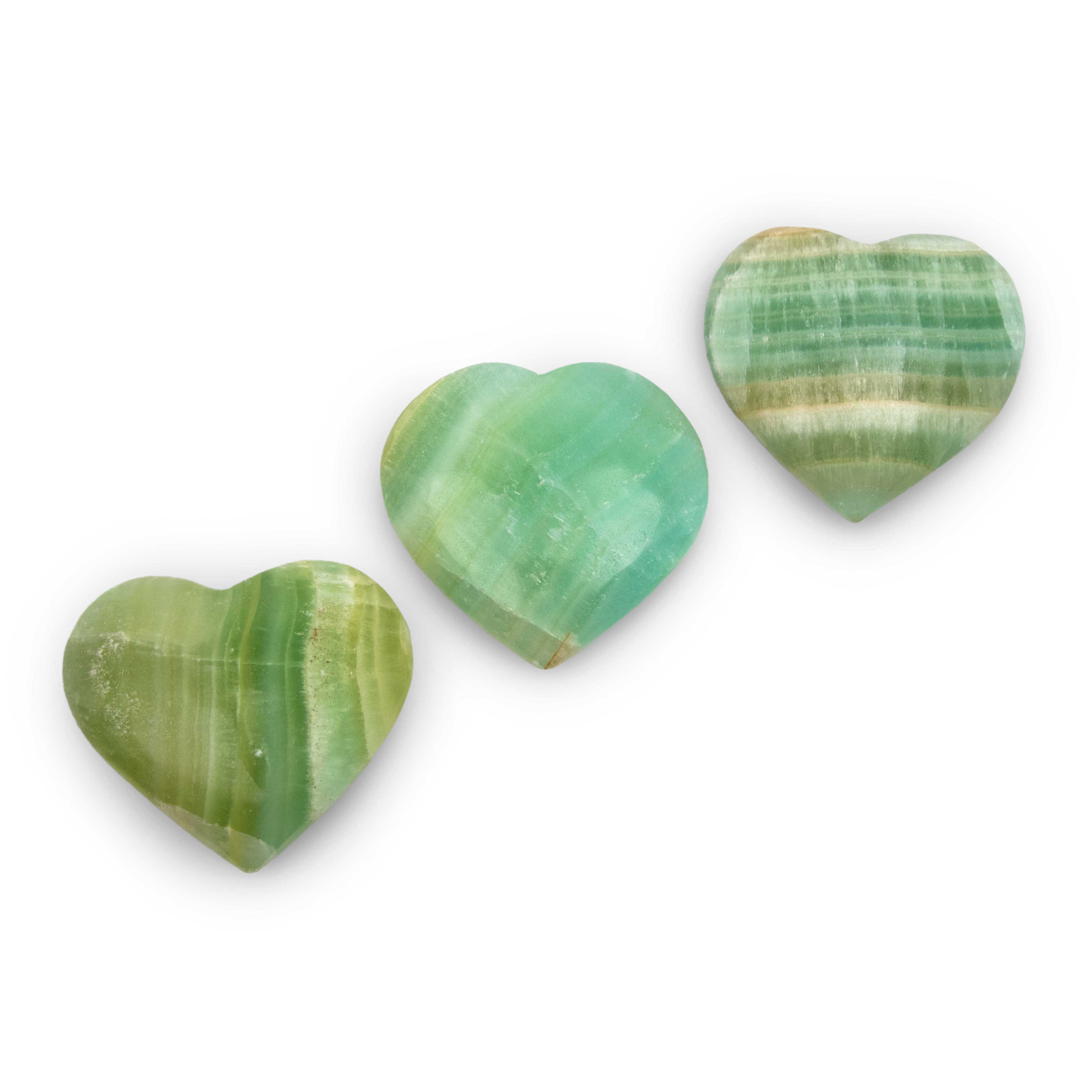 Calcite - Pistachio, Hearts – Pink Heart Healing