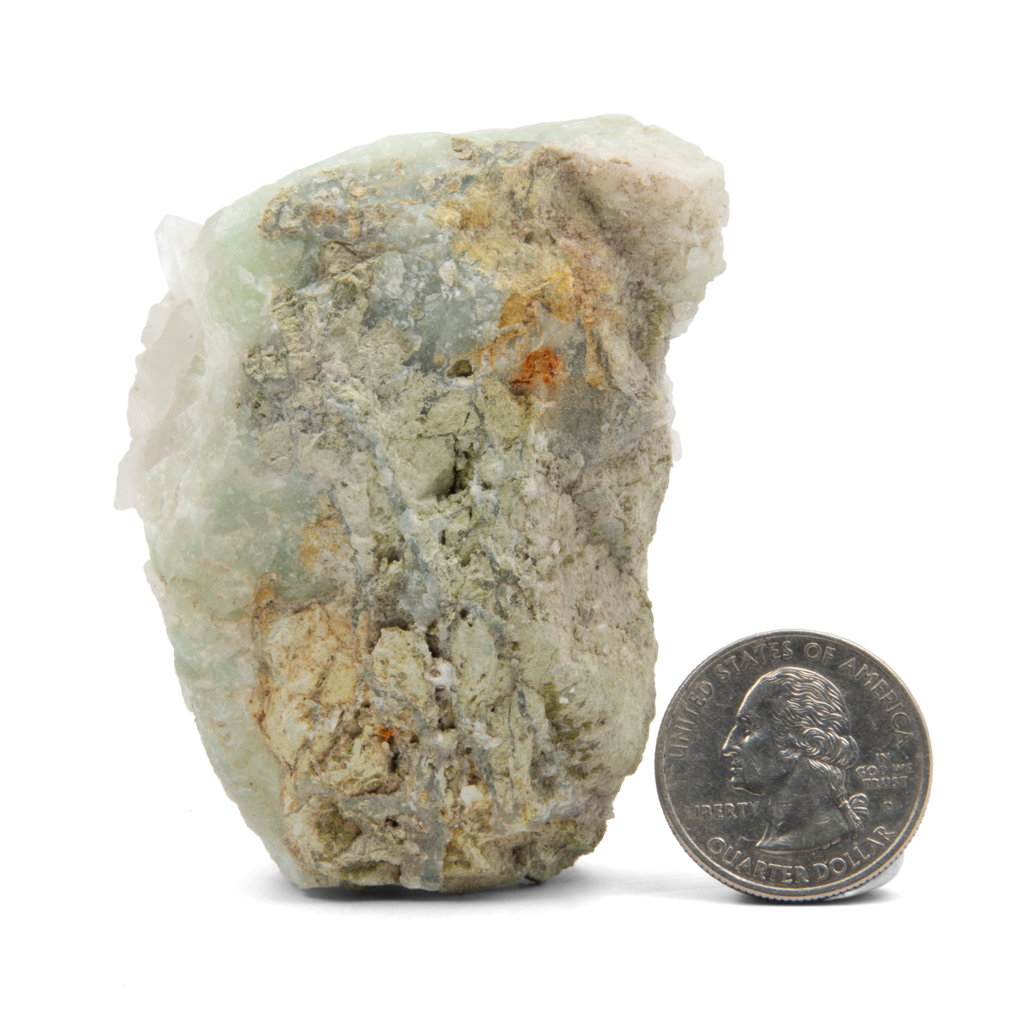 Prehnite - in Quartz Cluster – Pink Heart Healing