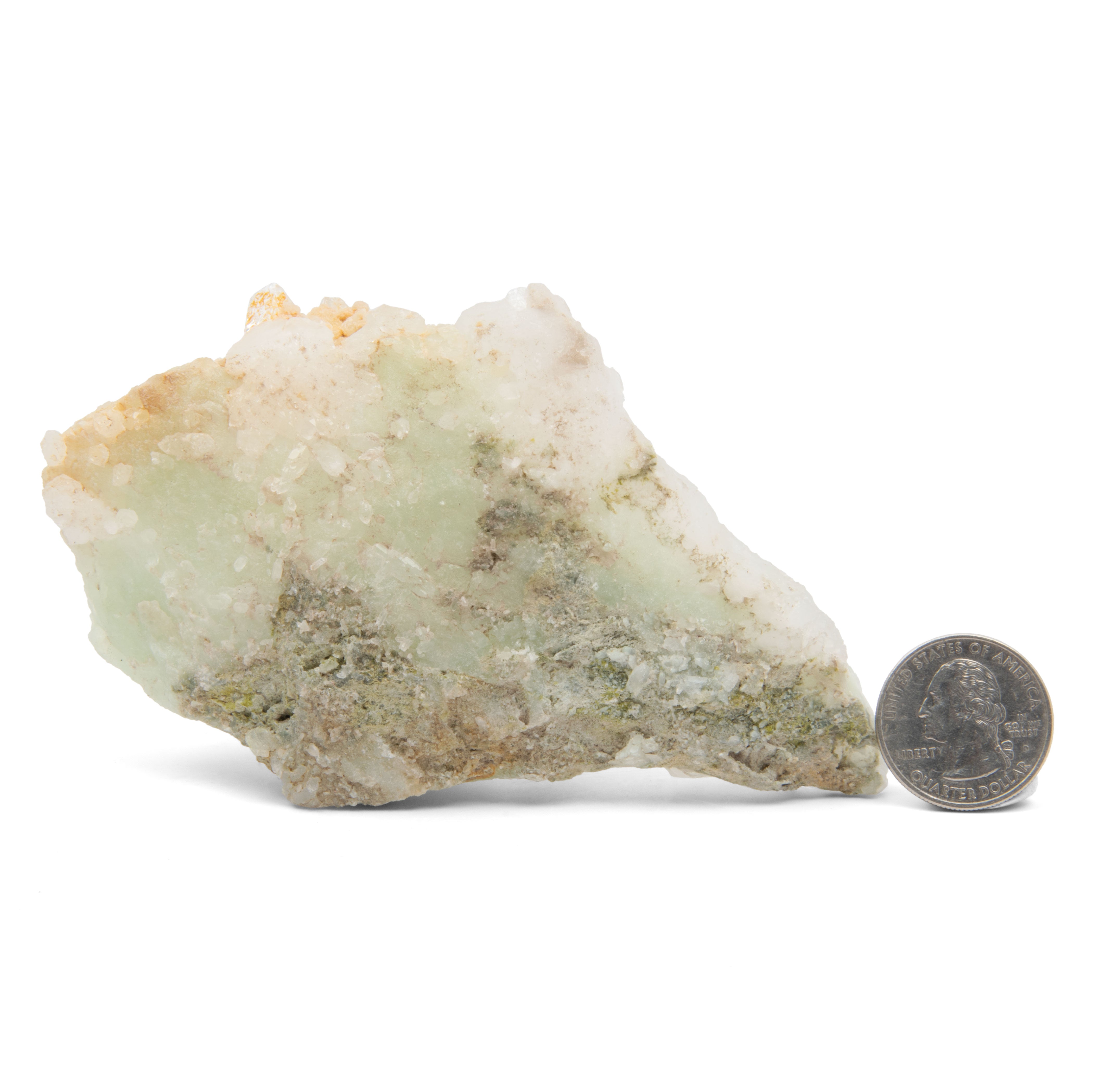 Prehnite - in Quartz Cluster – Pink Heart Healing