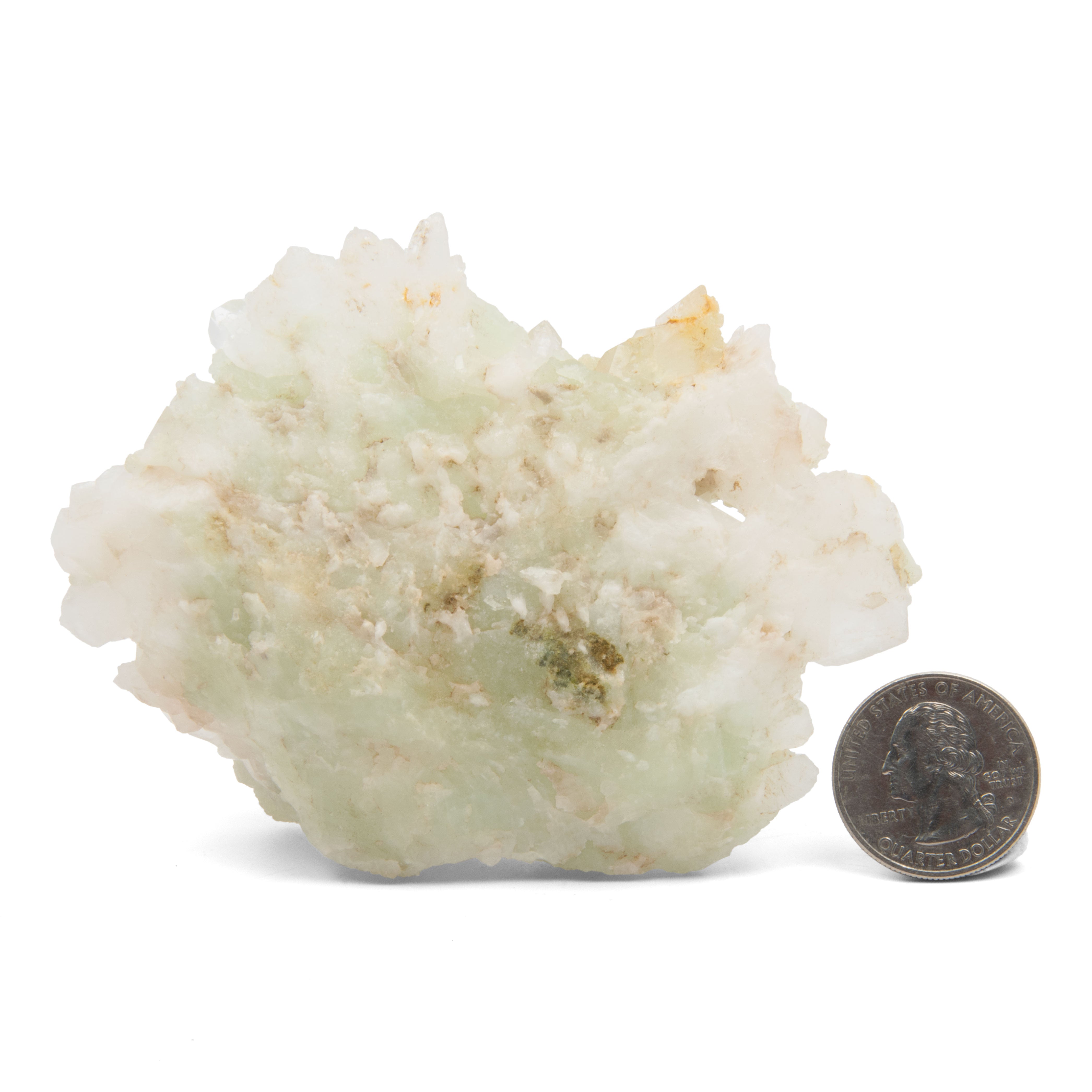 Prehnite - in Quartz Cluster – Pink Heart Healing