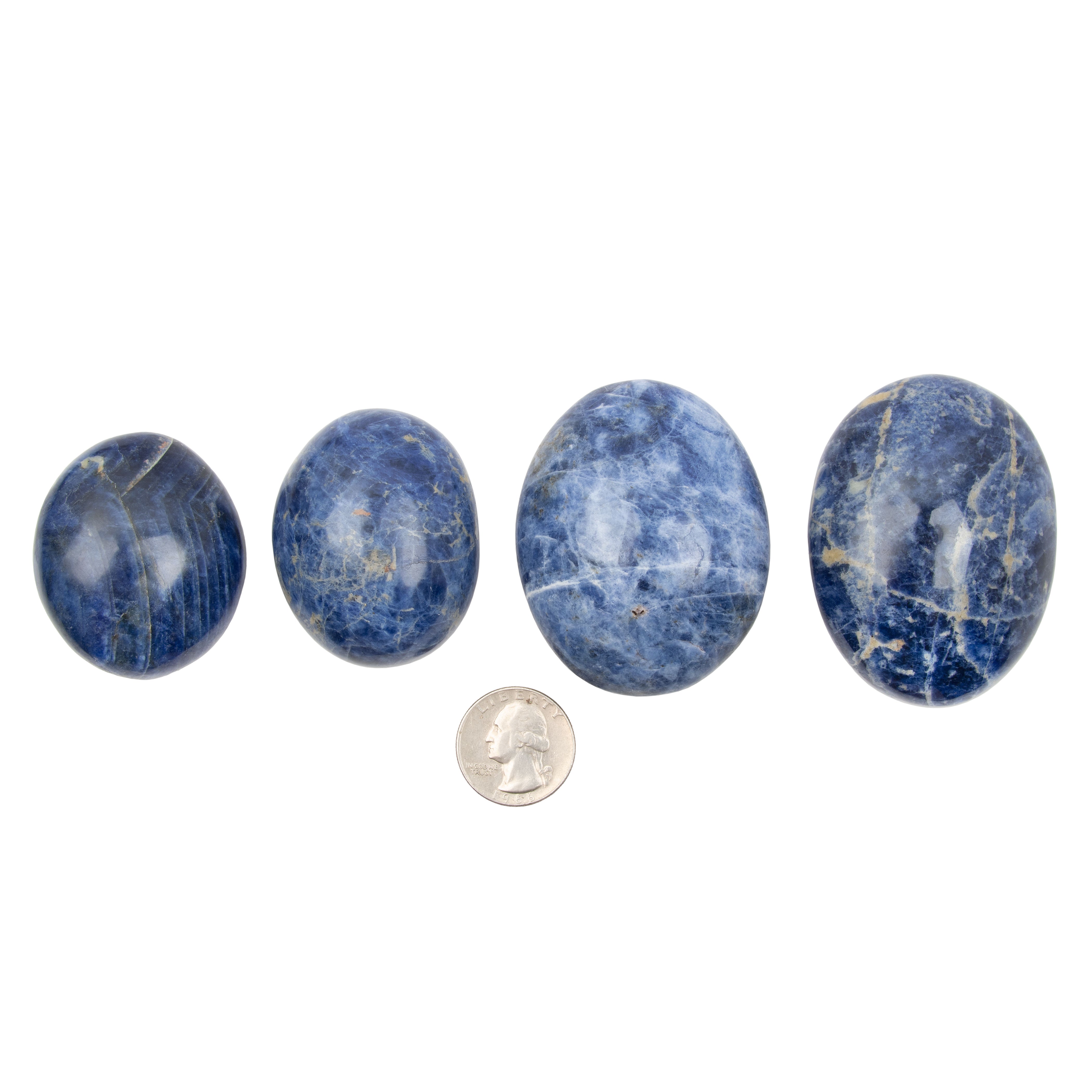Sodalite - Palm Stones – Pink Heart Healing