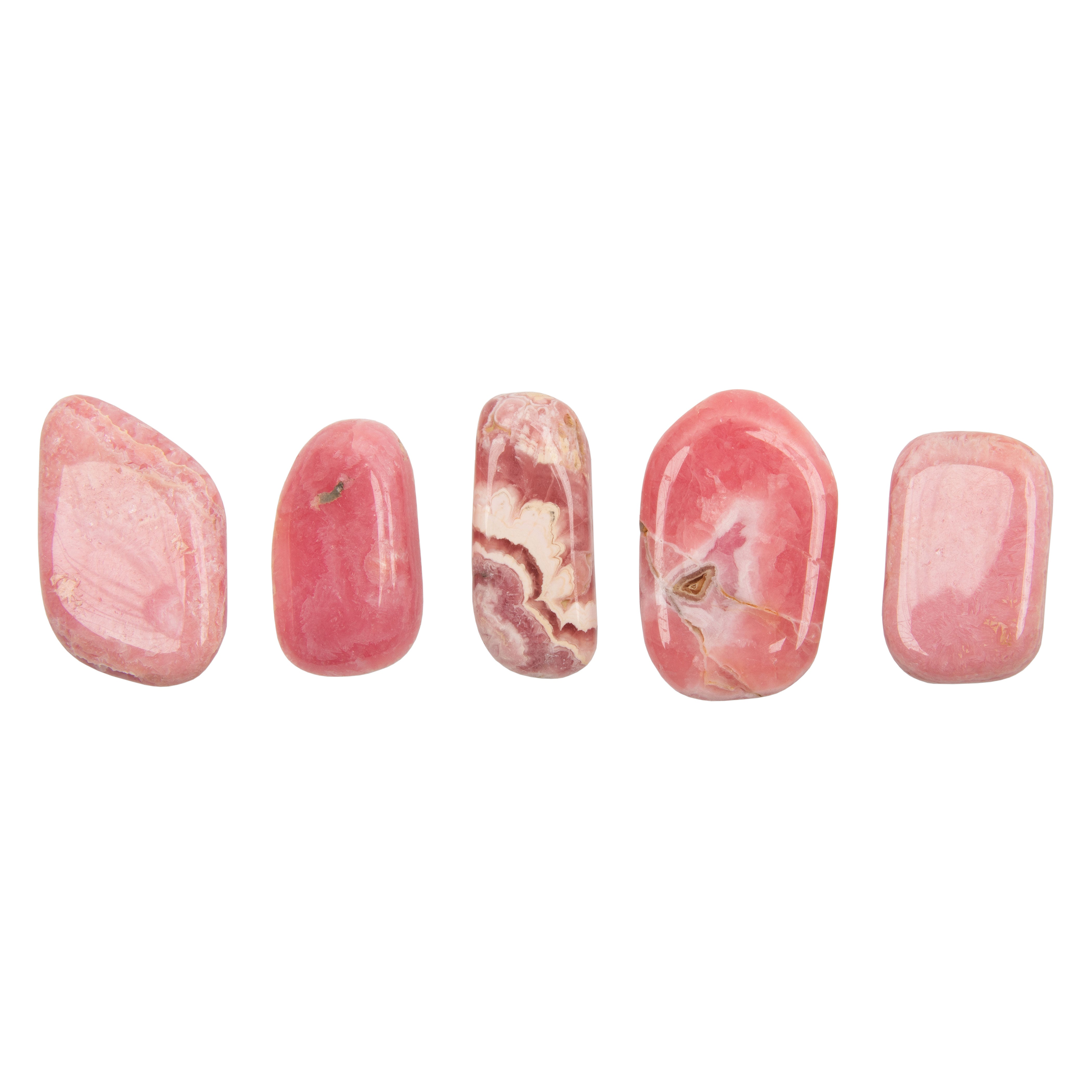 Rhodochrosite - Tumbled Stone(s) – Pink Heart Healing