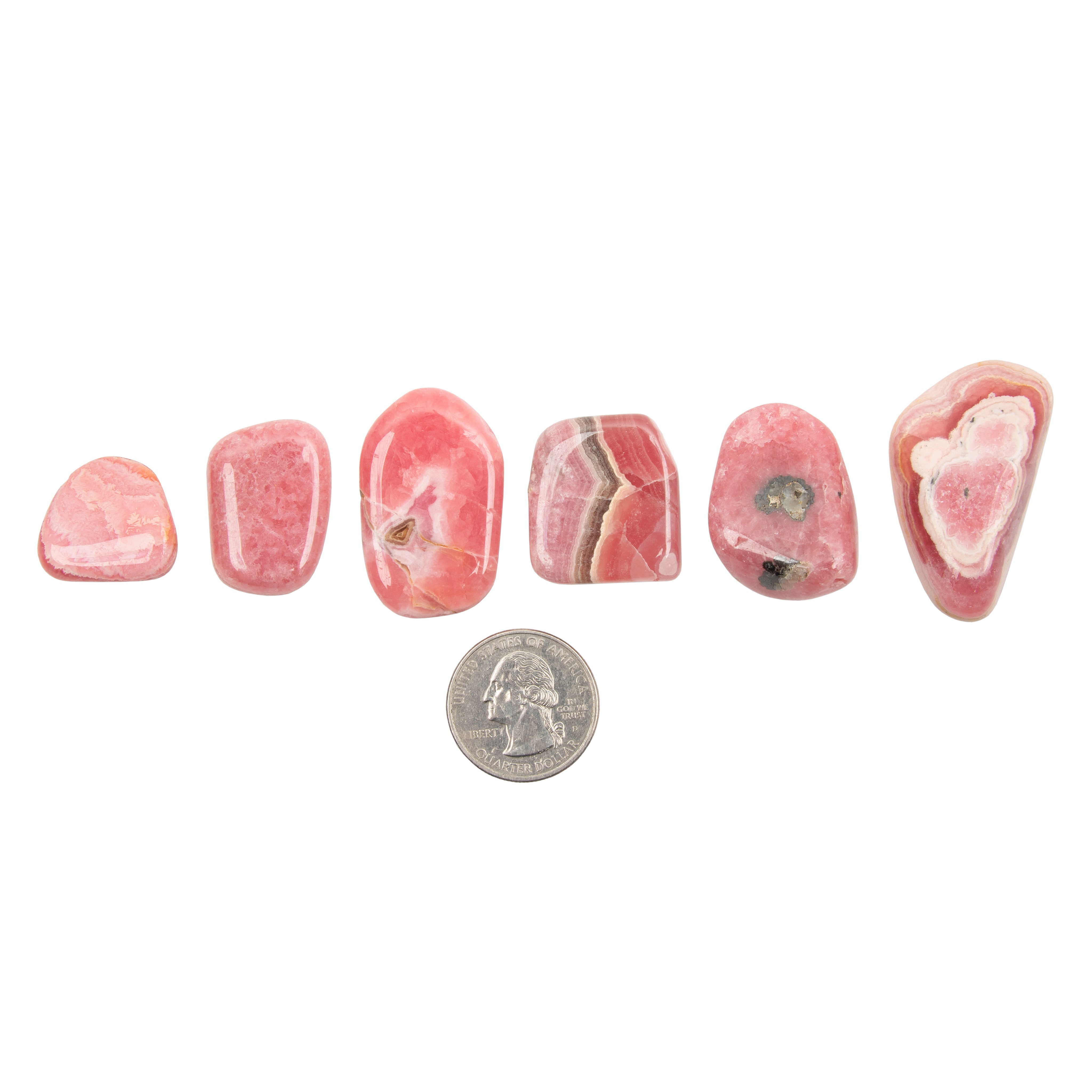 Rhodochrosite - Tumbled Stone(s) – Pink Heart Healing