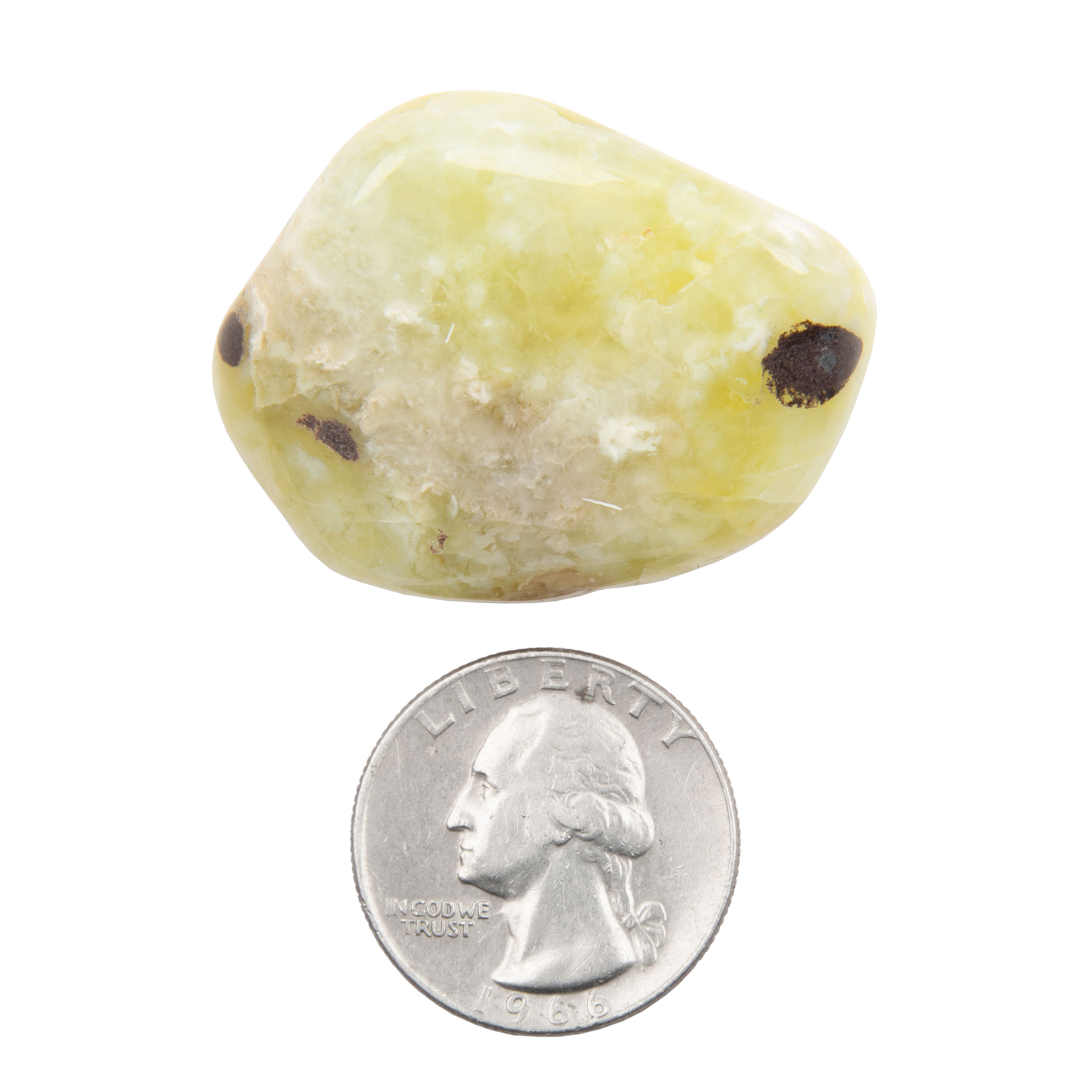 Yellow Prehnite - Polished, Freeform – Pink Heart Healing