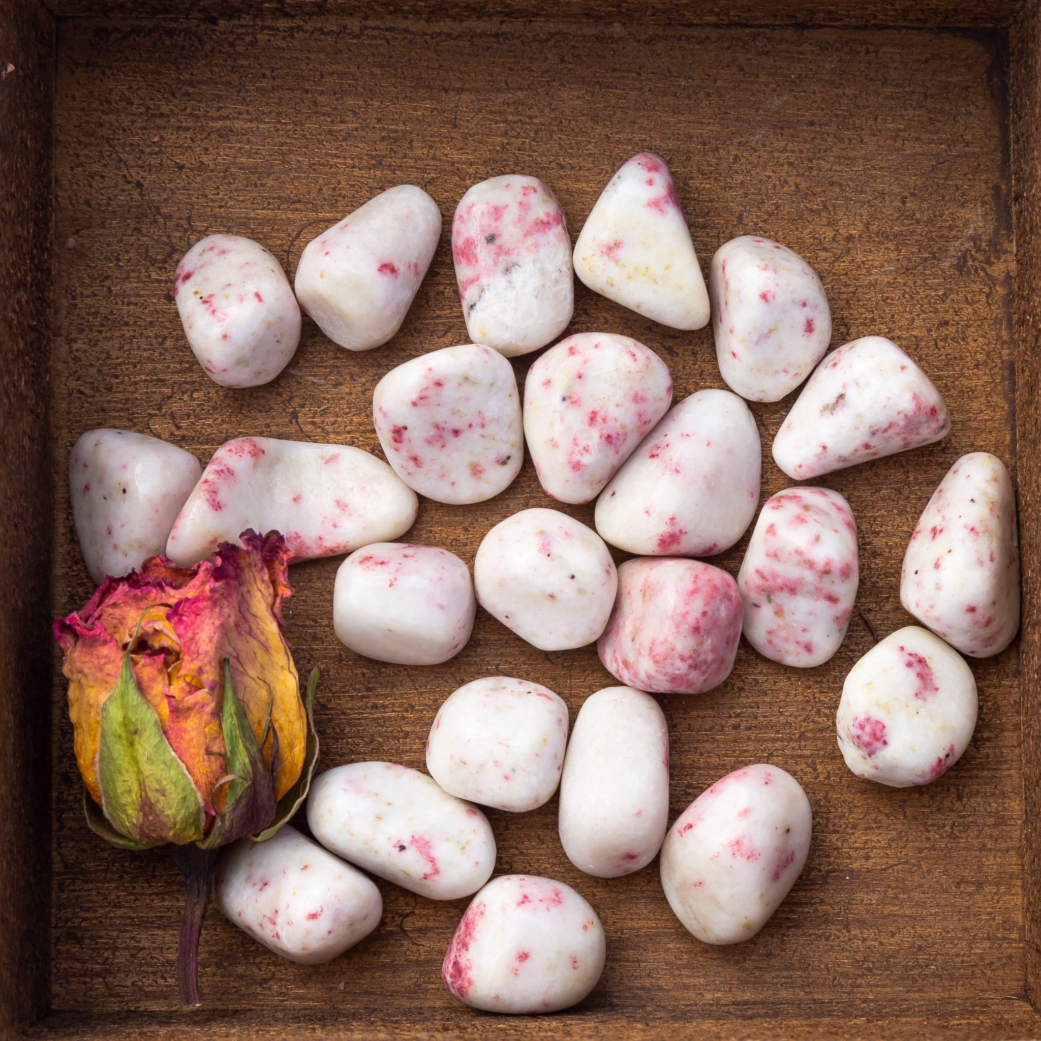 Cinnabite - (Cinnabar in Scapolite Matrix)- Polished, A Grade, Tumbled ...