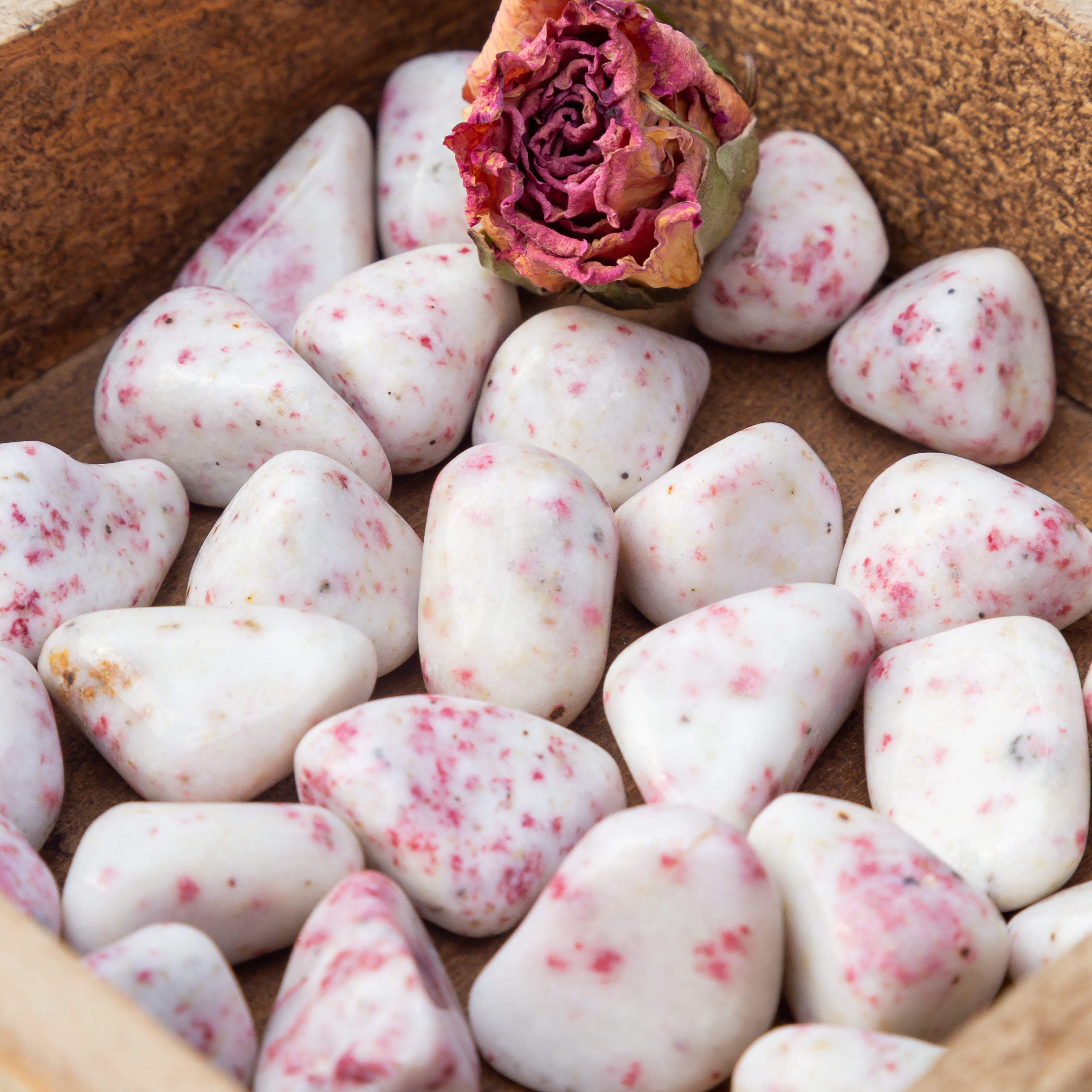 Cinnabite - (Cinnabar in Scapolite Matrix)- Polished, A Grade, Tumbled ...