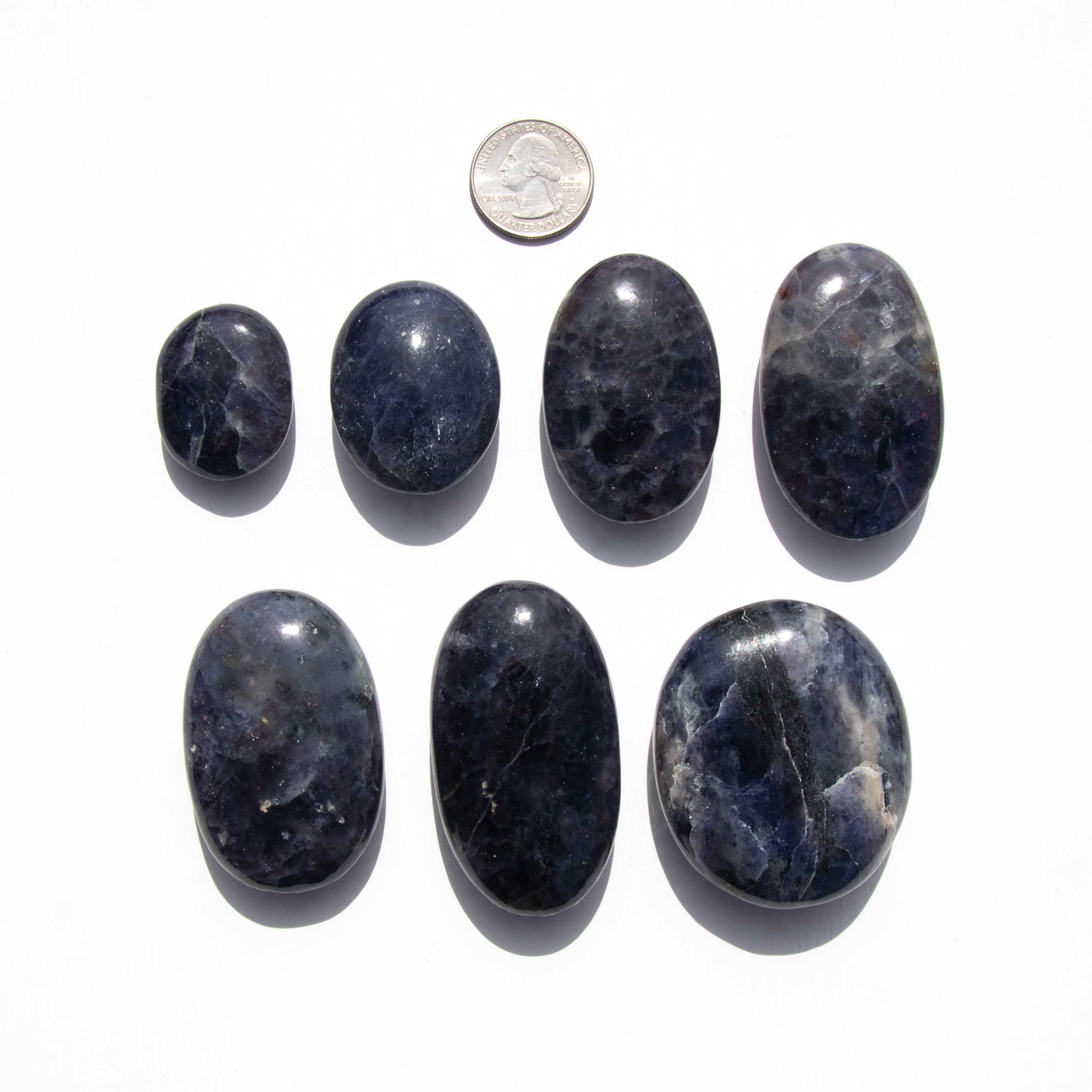 Iolite with Sunstone - Dark - Palms – Pink Heart Healing