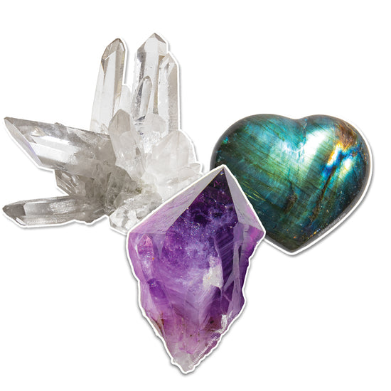 Crystal Stickers – Pink Heart Healing